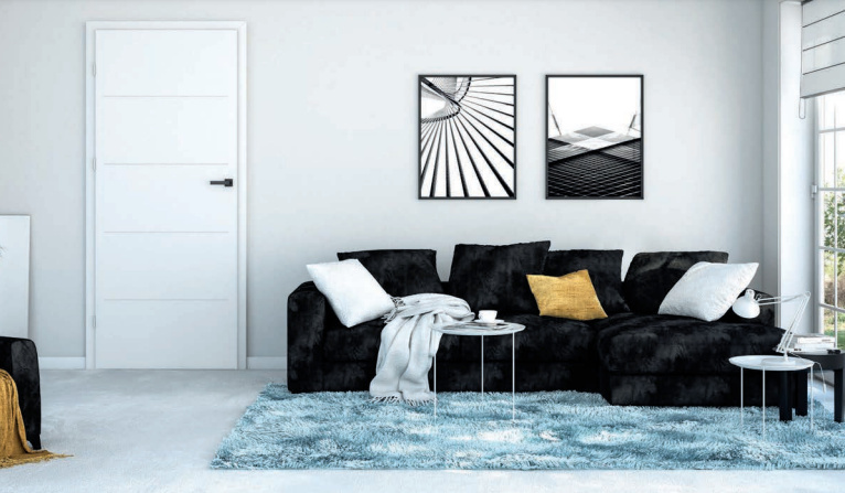 Drzwi Binito 20 DRE - Drzwi pokojowe biały lakier UV - Impol